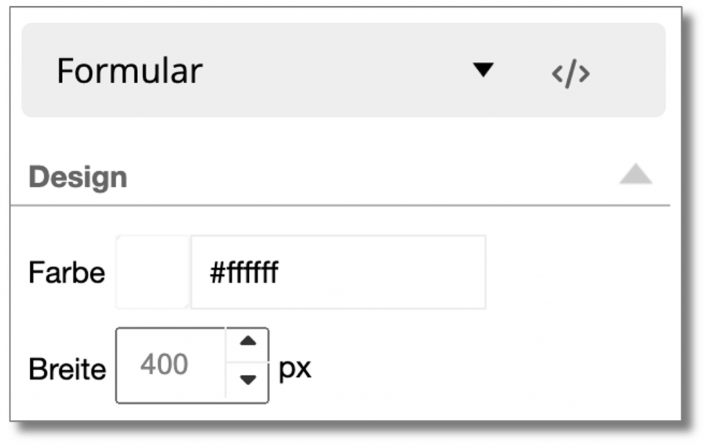 Ein neues Formular erstellen - mailfino